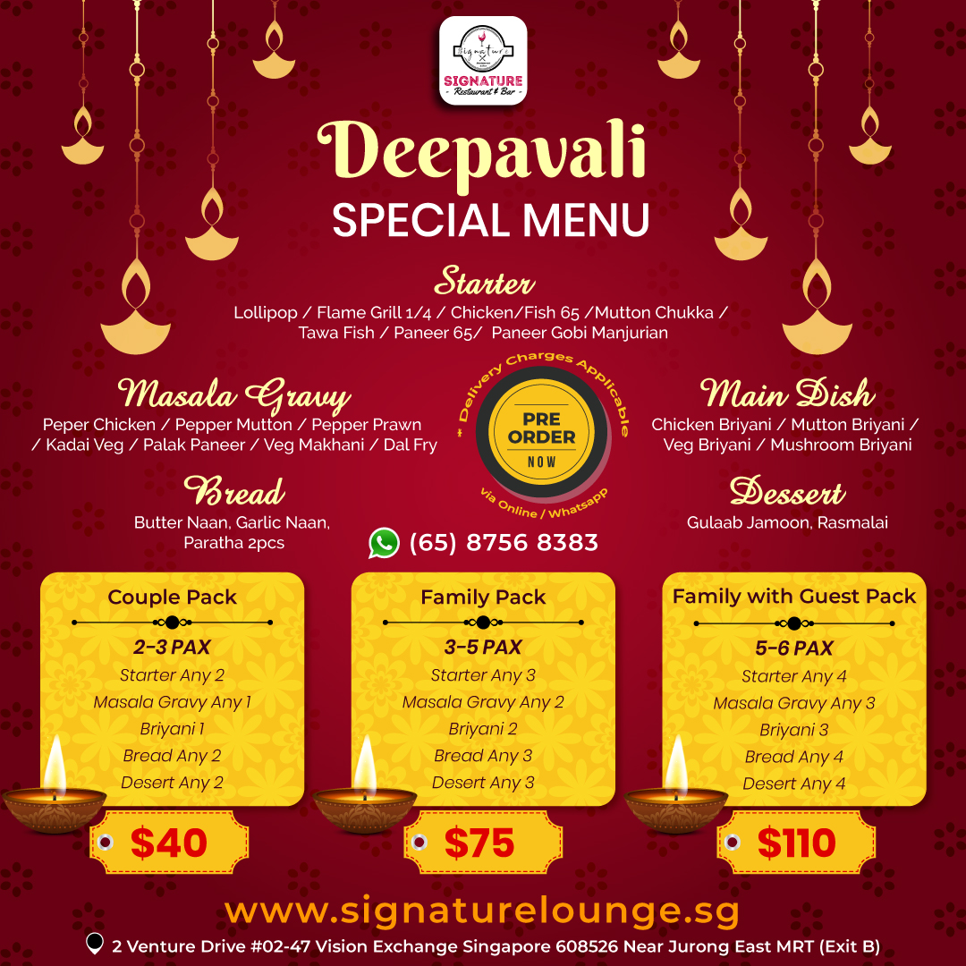 Deepavali Menu